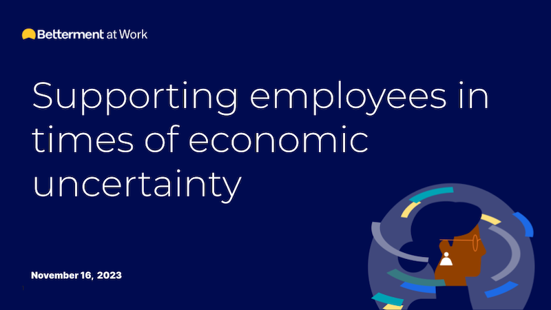 Supporting employees in times of economic uncertainty